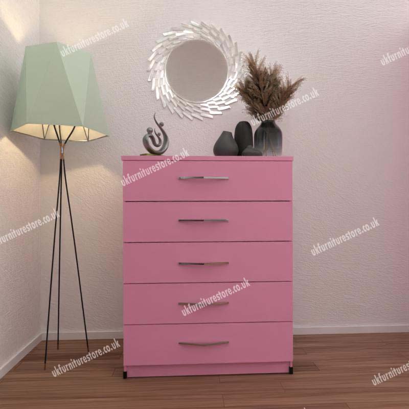 Discover Our 5 Drawers Chest of Drawers in 13 Vibrant Colors